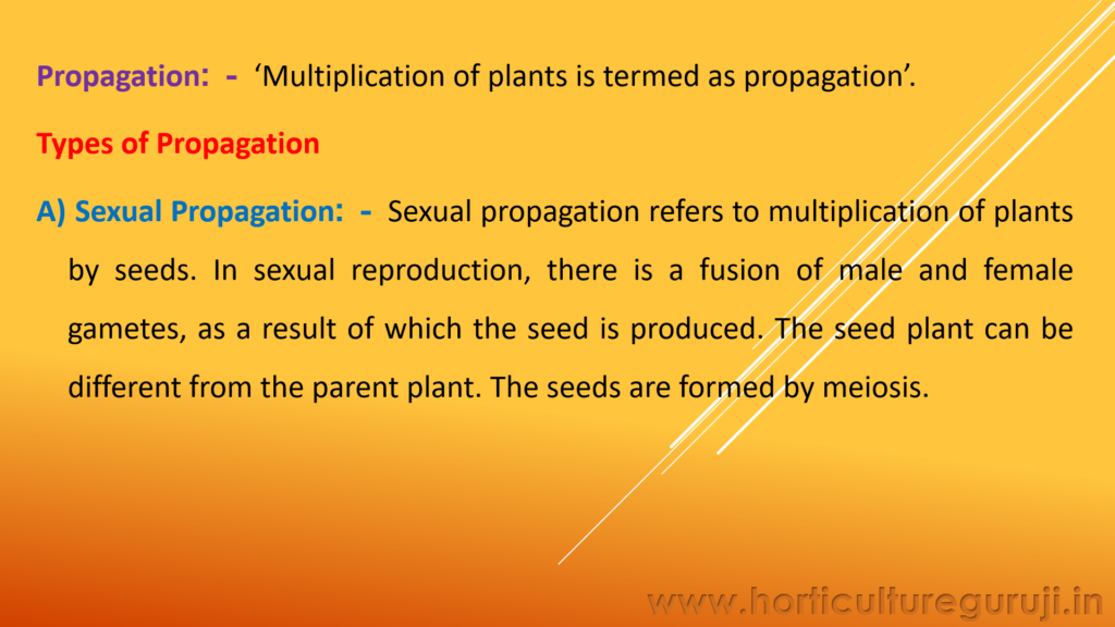 Plant Propagation PPT - Horticulture Guruji