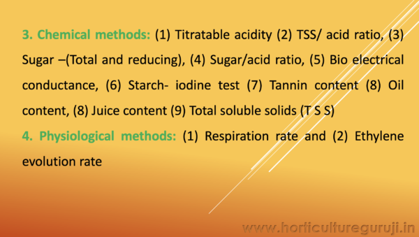 Maturity and Maturity Indices PPT - Horticulture Guruji