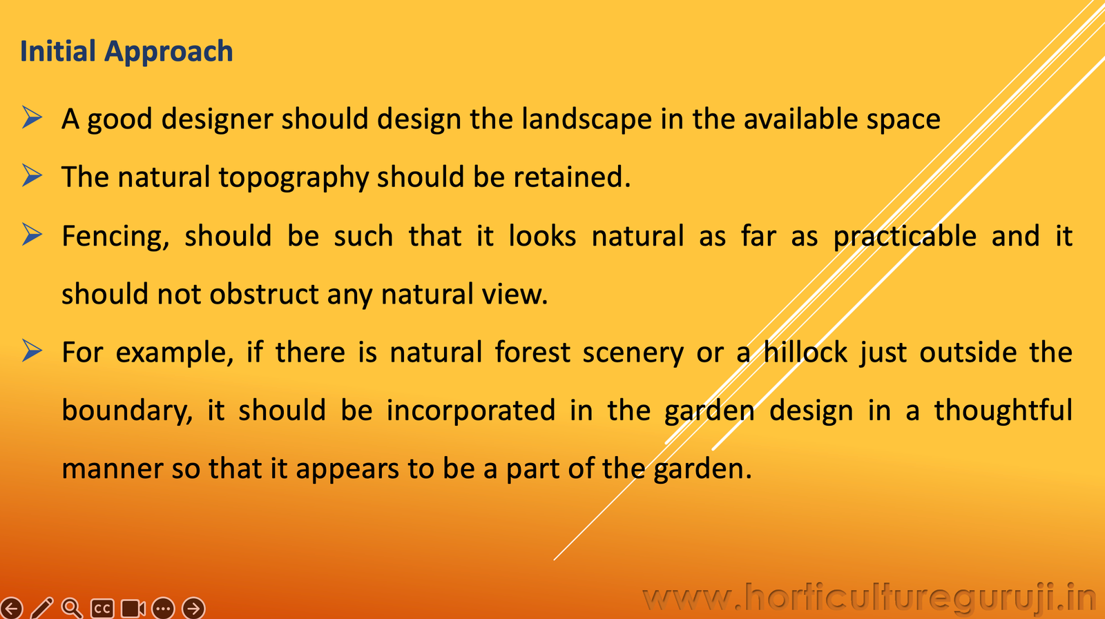 Principles of Landscape Gardening PPT - Horticulture Guruji